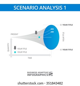 Editable Infographic Template Scenario Analysis Diagram Stock Vector ...