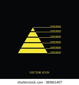 Editable Infographic Template Stacked Pyramid Chart Stock Vector ...