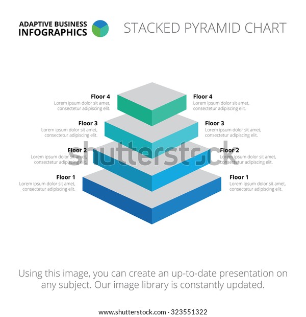 Editable Infographic Template Stacked Pyramid Chart : image vectorielle ...