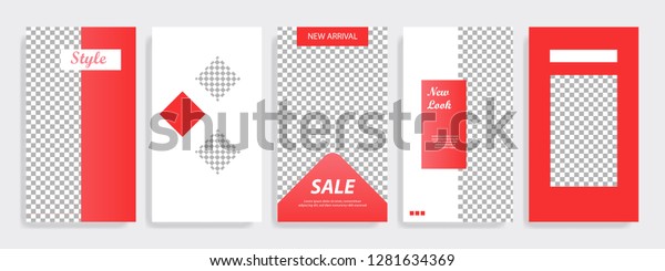 Editable Minimal Red Color Banner Template Stock Vector (Royalty Free ...