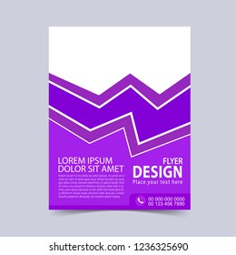 Editable Purple Flyer Design Template Vector Stock Vector (Royalty Free ...