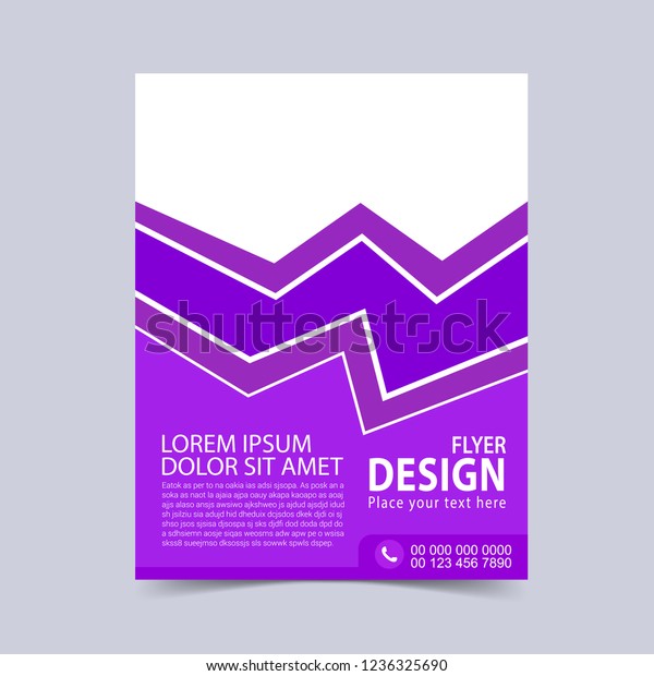 Editable Purple Flyer Design Template Vector Stock Vector (Royalty Free ...