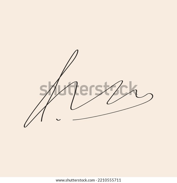 Editable Signature Vector Art Graphic Image Stock Vector (Royalty Free ...