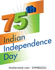 Editable Vector 75th Independence Day India Stock Vector (Royalty Free ...