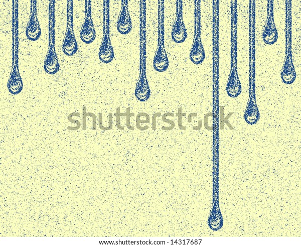 Editable Vector Illustration Water Drips Copyspace Stock Vector ...