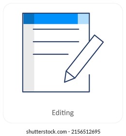 Editing Paper Icon Concept Stock Vector (Royalty Free) 2156512695 ...