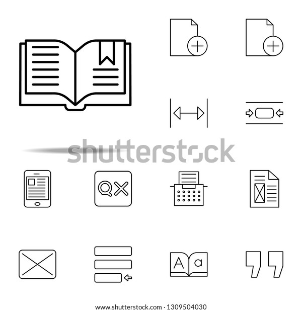Editorial Book Icon Editorial Design Icons Stock Vector (Royalty Free ...