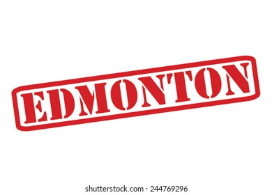 Edmonton Red Rubber Stamp Vector Over Stock Vector (Royalty Free ...