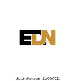 Edn Letter Monogram Logo Design Vector Stock Vector (Royalty Free ...