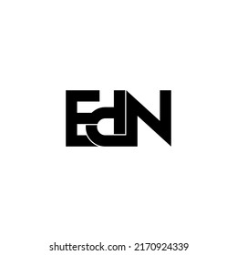 Edn Letter Original Monogram Logo Design Stock Vector (Royalty Free ...