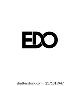 Edo Letter Original Monogram Logo Design Stock Vector (Royalty Free ...