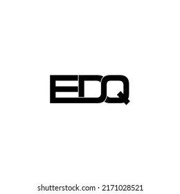 Edq Letter Original Monogram Logo Design Stock Vector (Royalty Free ...