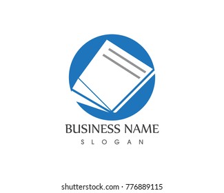 Check Mark Book Paper Logo Icon Stock Vector (Royalty Free) 343601327