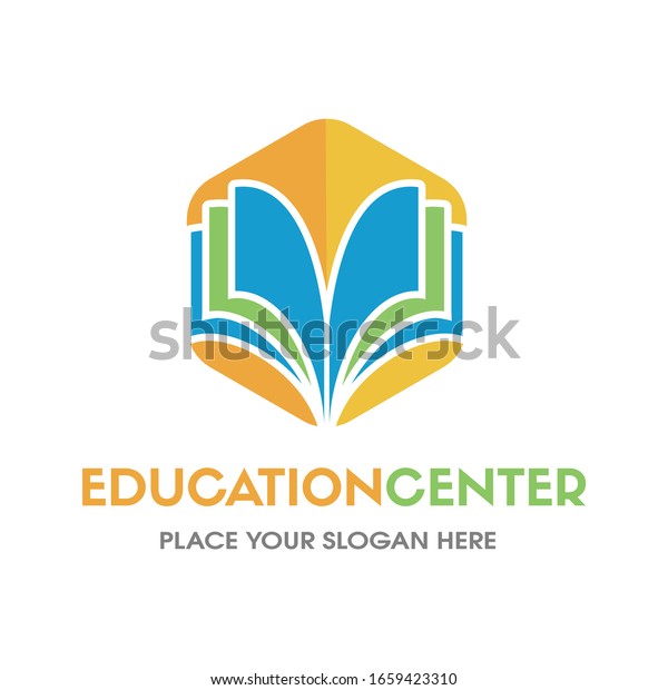 Education Center Vector Logo Template Colorful Stock Vector (Royalty ...