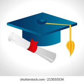 Education Design Over White Background Vector Stock Vector (Royalty ...