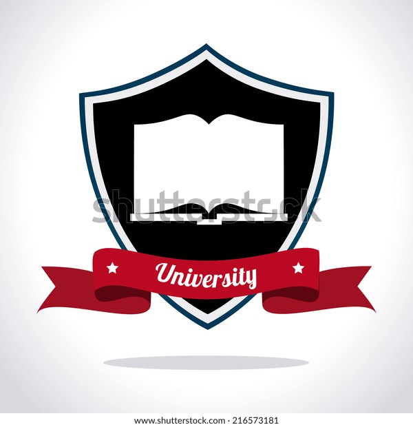 Education Design Over White Background Vector Stock Vector (Royalty ...