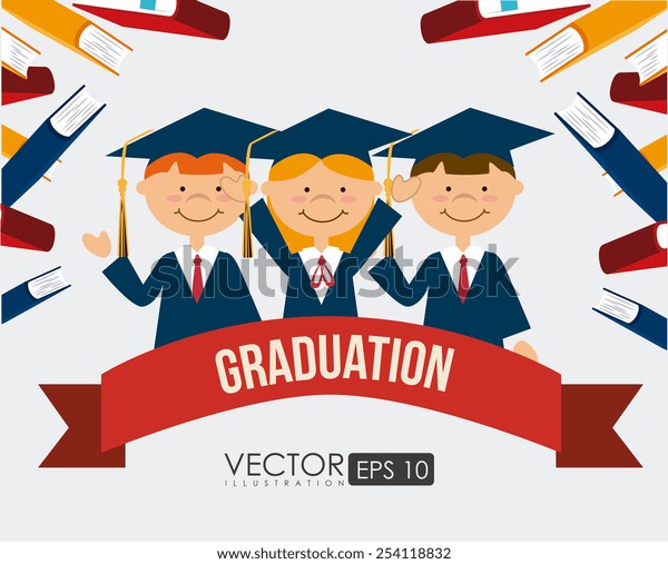 Education Design Over White Background Vector Stock Vector (Royalty ...