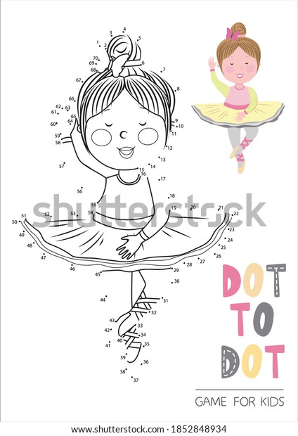 Education Dot Dot Game Children Cute Stock Vector (Royalty Free) 1852848934