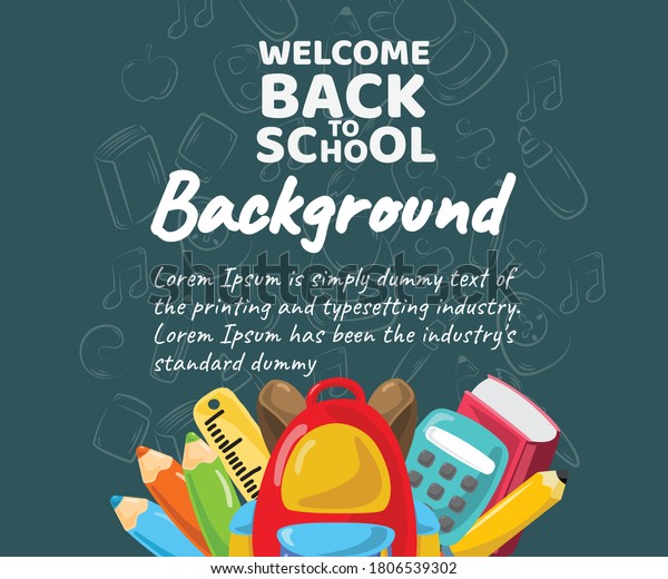 Education Frame Background Concept Illustration Vector Stock Vector ...