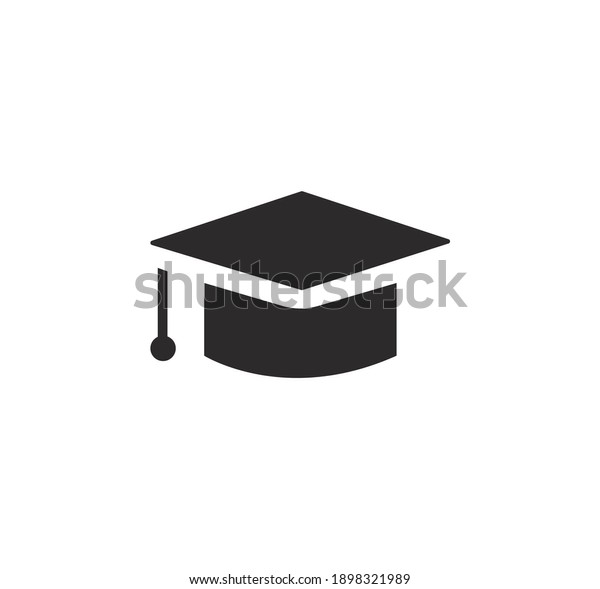 Education Icon Vector On White Background Stock Vector (Royalty Free ...