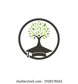 Education Insurance Support Logo Concept Graduation Stock Vector ...