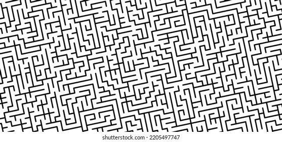 Education Logic Labyrinth Line Black Square Stock Vector (Royalty Free ...