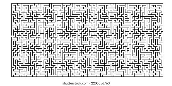 Education Logic Labyrinth Line Black Square Stock Vector (Royalty Free ...