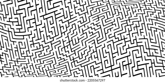 Education Logic Labyrinth Line Black Square Stock Vector (Royalty Free ...