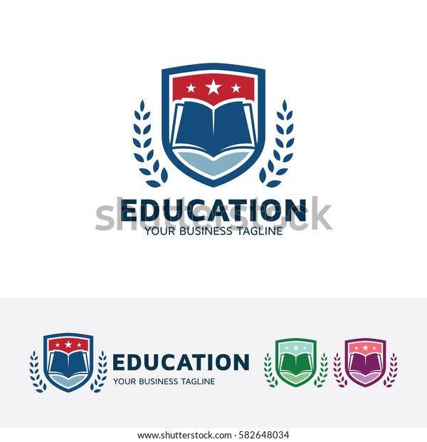 Education Logo Design School University Logo Stock Vector (Royalty Free ...