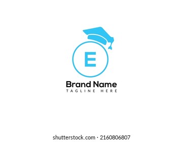 Education Logo On Letter E Template Stock Vector (Royalty Free ...