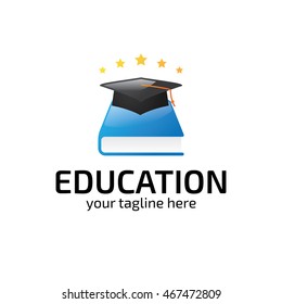 Happy Graduation Day Logo Illustration Design Stock Vector (Royalty ...