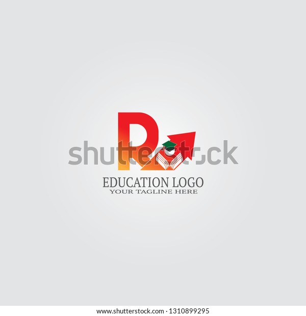 Education Logo Template R Letter Vector Stock Vector (Royalty Free ...