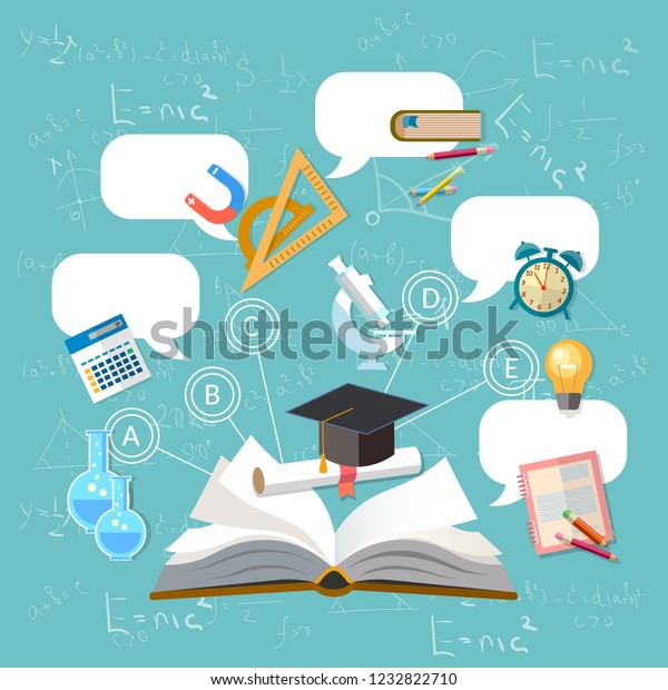 Education Open Book Effective Modern Education Stock Vector (Royalty ...