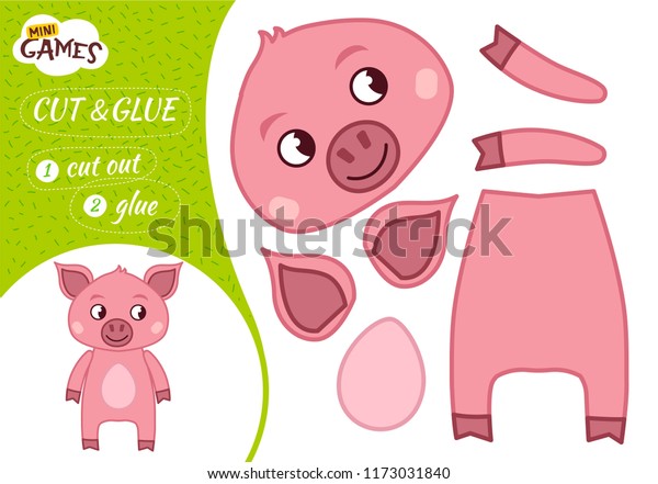 Education paper game for preshool children. Vector illustration ...