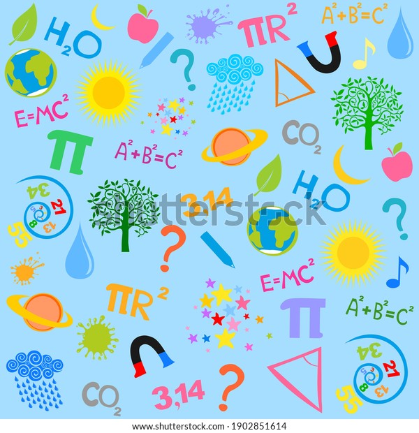 Education Science Flat Design Scientific Icons Stock Vector (Royalty ...