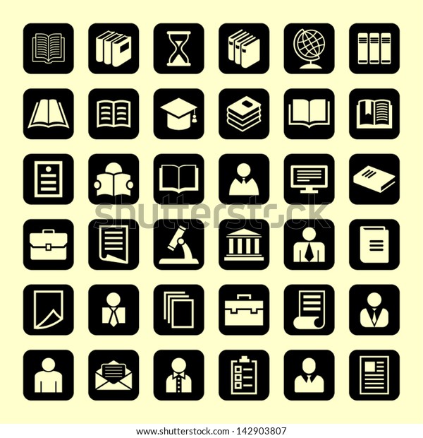 Education Symbols Stock Vector (Royalty Free) 142903807