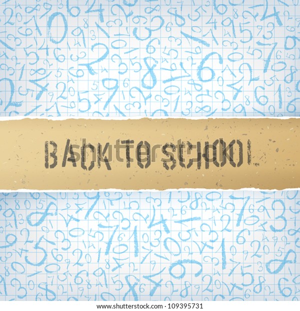 Educational Abstract Background Blue Figures On Stock Vector (Royalty ...