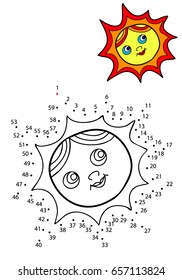 Educational Game Children Connect Dots On Stock Vector (Royalty Free ...