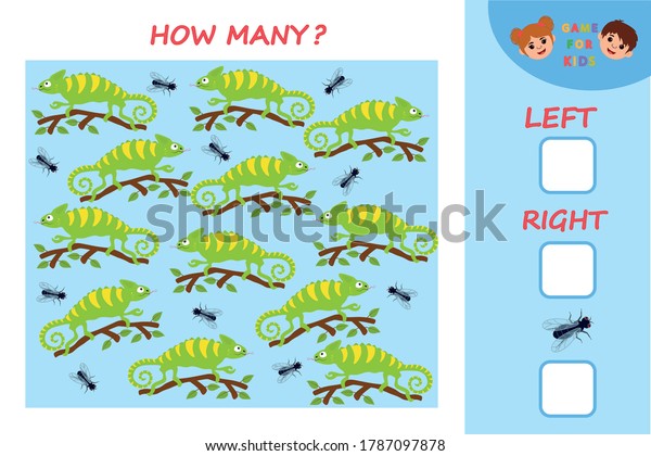 Educational Game Children Left Right Kids Stock Vector (Royalty Free ...