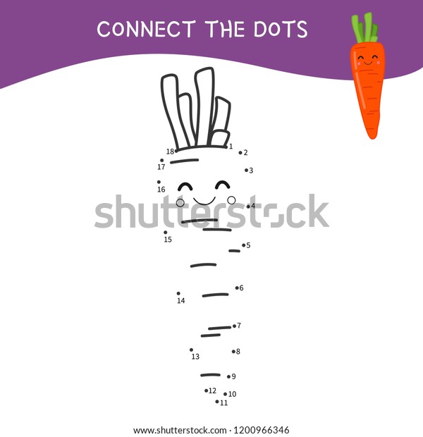 Educational Game Kids Dot Dot Game Stock Vector (Royalty Free ...