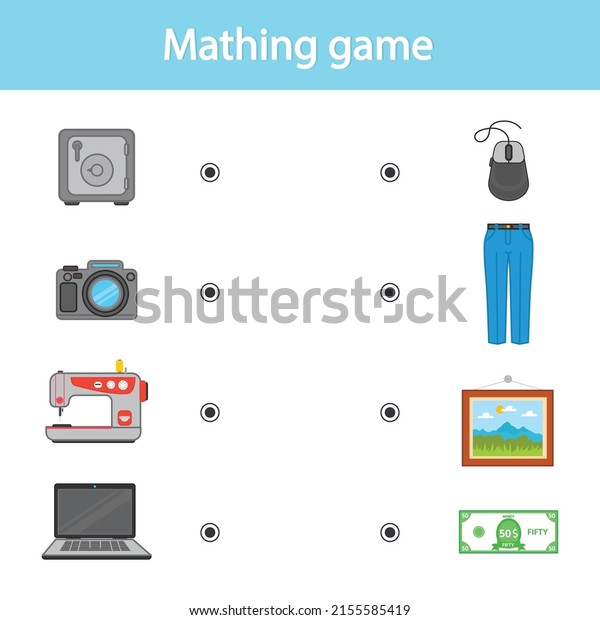 Juego educativo para niños. Encuentra una: vector de stock (libre de ...