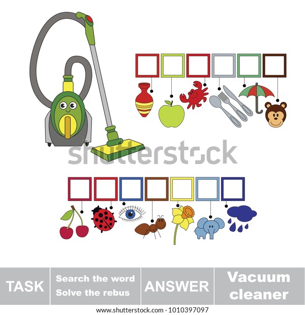 Educational Puzzle Game Kids Find Hidden Stock Vector (Royalty Free ...