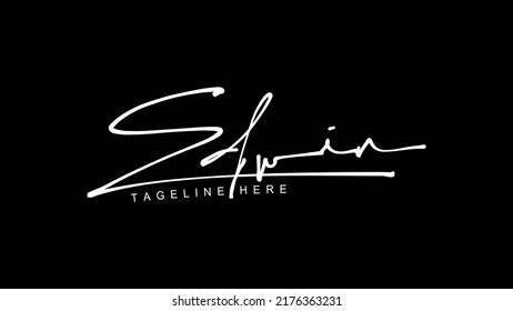 Edwin White Handwritten Name Logotype Signature Stock Vector (Royalty ...