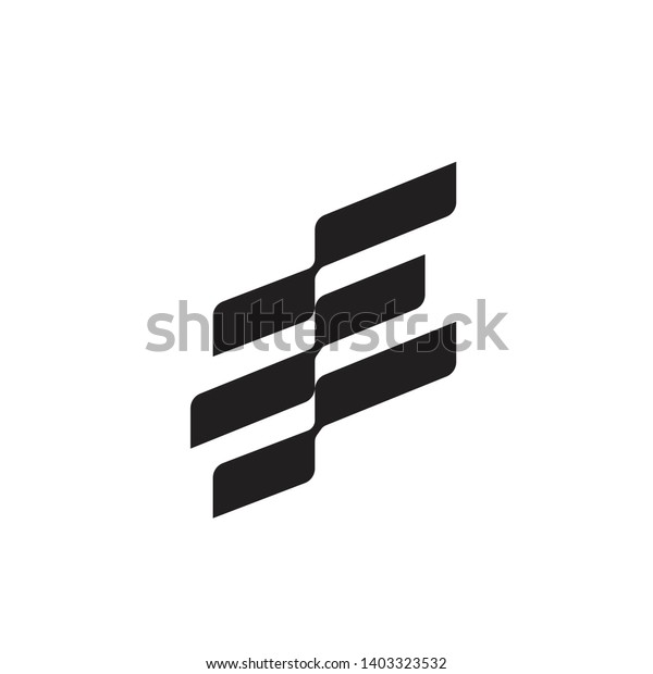 Ee Logo Flag Modern Minimals Concept Stock Vector (Royalty Free) 1403323532