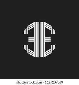 Ee Logo Monogram Outline Style Linked Stock Vector (Royalty Free ...