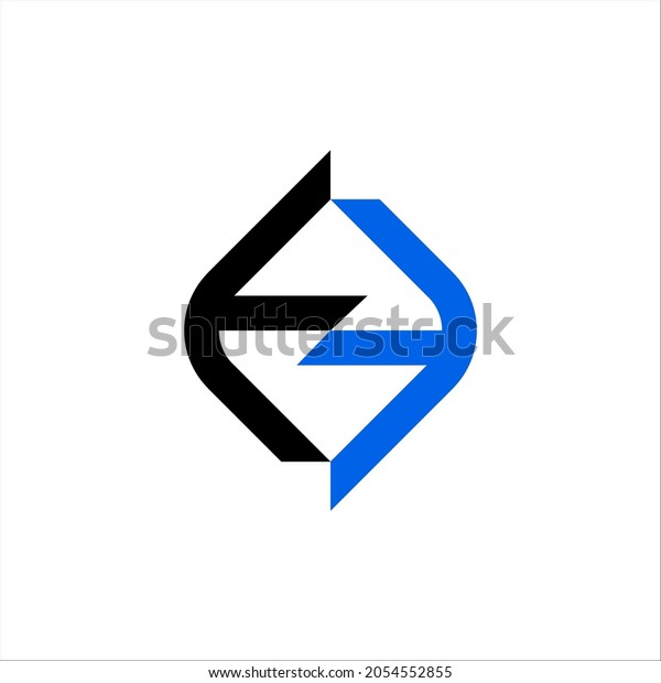 Ee Monogram Logo Ee Negative Spaces Stock Vector (Royalty Free ...