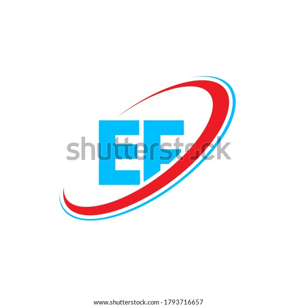 Ef E F Letter Logo Design Stock Vector (Royalty Free) 1793716657 ...