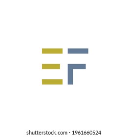 Ef Letter Logo Vector Design Creative Stock Vector (Royalty Free ...