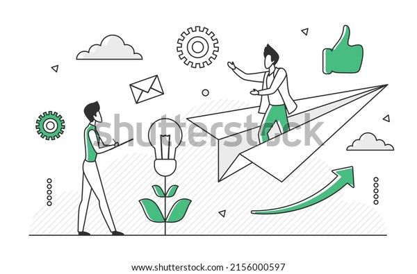 Effective Communication Ideas Sharing Messages Exchanging: เวกเตอร์ ...