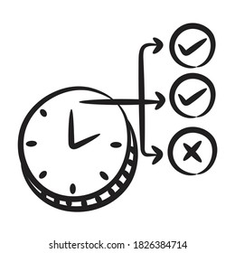 Efficiency Icon Design Trendy Doodle Vector Stock Vector (Royalty Free ...
